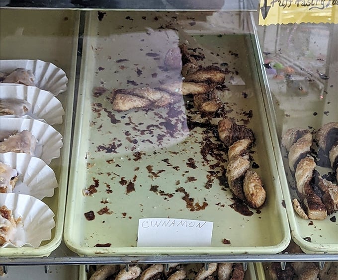 These cinnamon twists have clearly seen better days, but like Keith Richards, they've earned every crumb of their character through decades of delicious dedication.