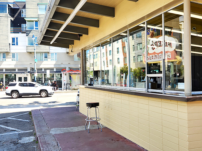 Simple, unpretentious, and ready for business&mdash;the ordering window at Beep's is where culinary dreams come true, one burger at a time.