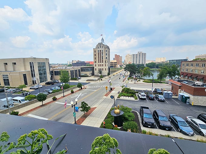 Rockford's downtown skyline stretches along the Rock River, offering a perfect blend of urban amenities and natural beauty that rivals much larger cities.