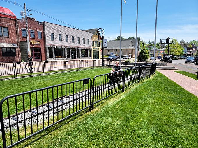The town green isn't just well-maintained, it's practically showing off. Nature's version of a perfectly pressed shirt.