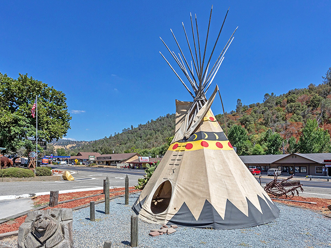 From above, Coarsegold resembles a model train village come to life &ndash; complete with winding roads and homes that look like they've grown organically from the golden hills.