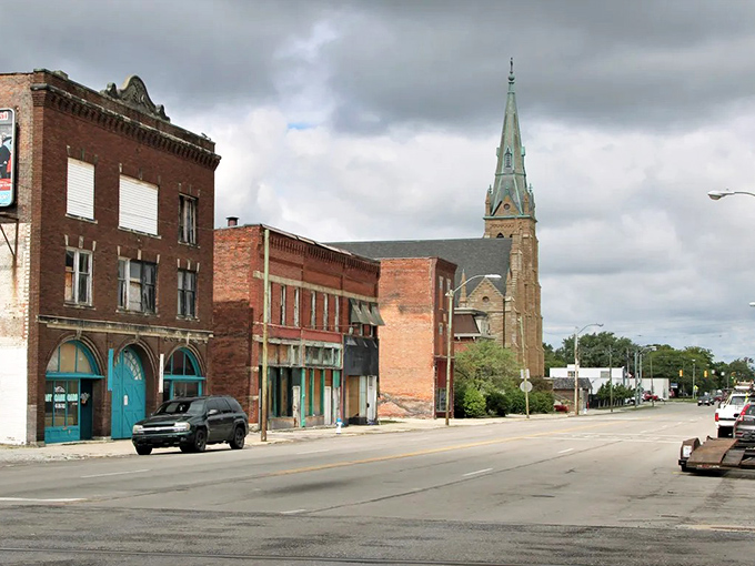Brick buildings line Marion's downtown streets, where small-town charm meets unexpected culinary adventures. Norman Rockwell would've added this to his portfolio.