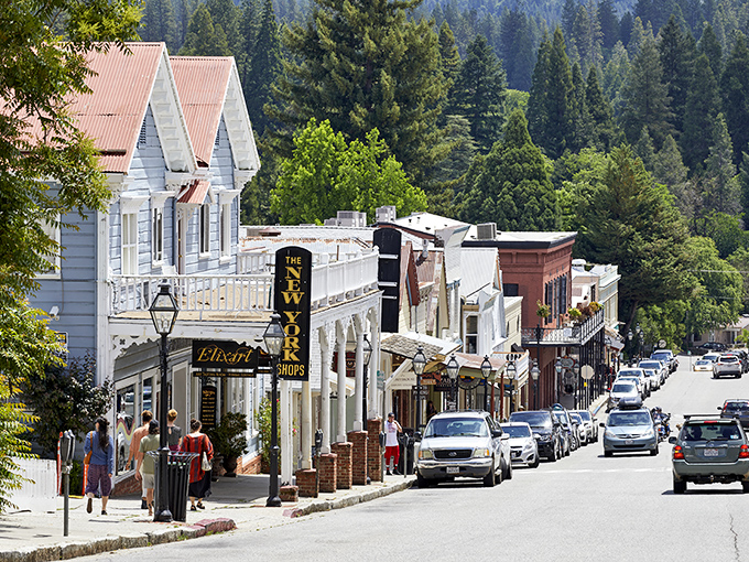 Victorian elegance meets Sierra sunshine along Commercial Street. The New York Times travel section couldn't Photoshop a more perfect small-town main drag if they tried.