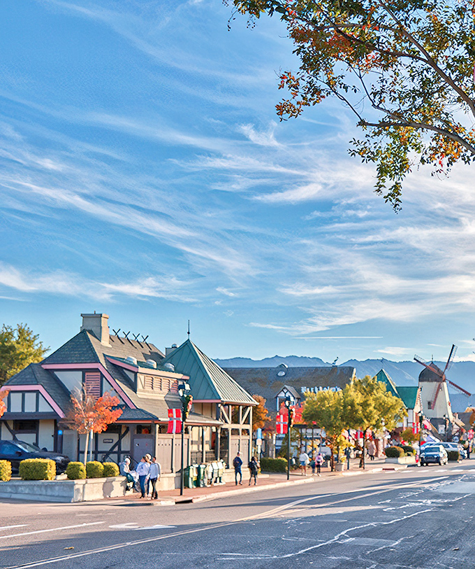 Where else can you find windmills and mountains in the same postcard-perfect view? Solvang's skyline is what happens when Danish architects vacation in California and never leave.