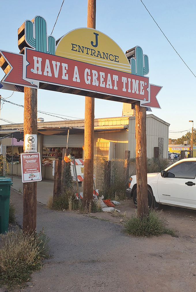 Multiple entrances labeled with different letters help manage the flow of treasure hunters. Like a desert Disneyland, but the souvenirs cost way less.