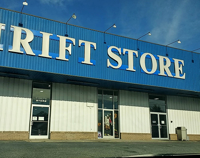 That moment before treasure hunting begins&mdash;the entrance promises adventures in thrifting that could rival any antique roadshow discovery.