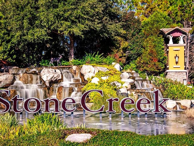 Nature and architecture in perfect harmony. This entrance waterfall doesn't just say "welcome home" &ndash; it whispers "you've made it."