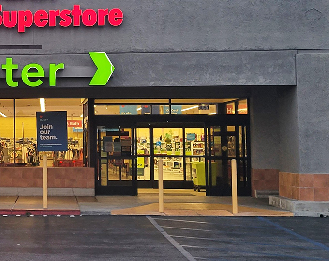 Step through these doors and enter a parallel universe where yesterday's castoffs become tomorrow's prized possessions. The thrift adventure begins here!