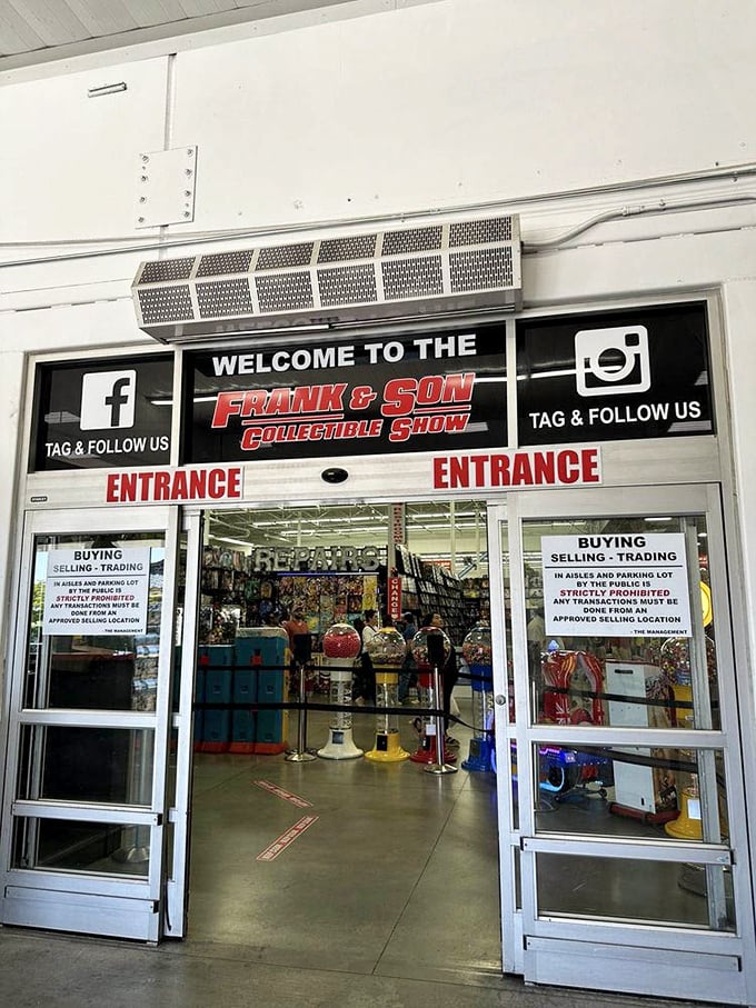 Step through these doors and kiss your savings account goodbye. The entrance to Frank & Son is essentially a portal to your childhood dreams.