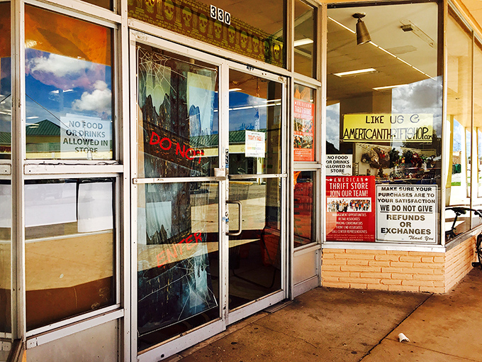 No food or drinks allowed inside – they know you'll need both hands free for the treasure hunting that awaits beyond these doors.