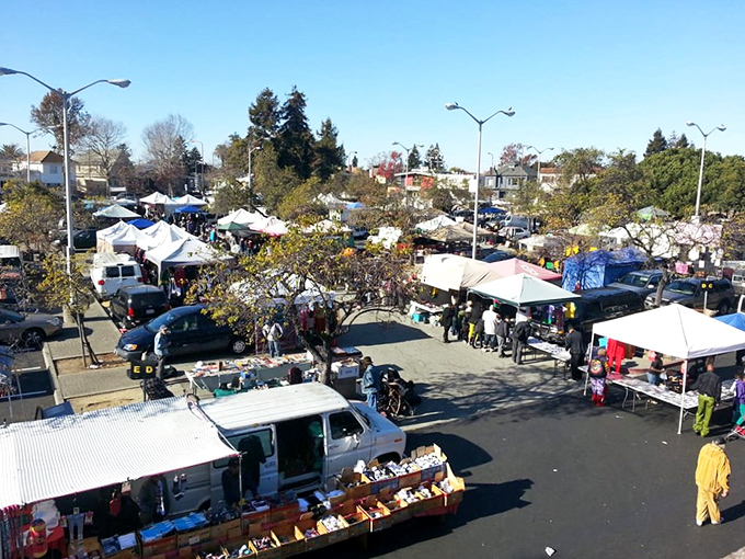 The aerial view reveals the true scope of this bargain hunter's paradise&mdash;a patchwork quilt of possibility under California skies.