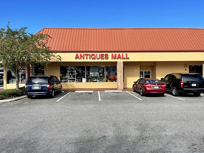 Under that bright Florida sun, the Antiques Mall beckons with promises of discoveries that won't involve alligators or sunburn.