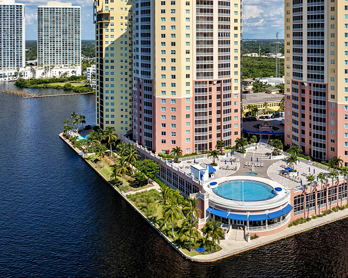 These waterfront towers prove that retirement living doesn't have to mean sacrificing modern comfort.