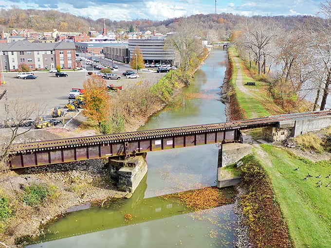 Historic Lock #10 whispers stories of canal boats and commerce when America moved at a gentler pace.