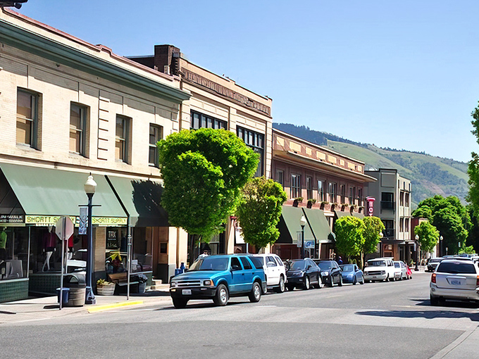 Downtown Hood River's historic buildings wear their age like a favorite sweater - comfortable, charming, and perfectly broken in.