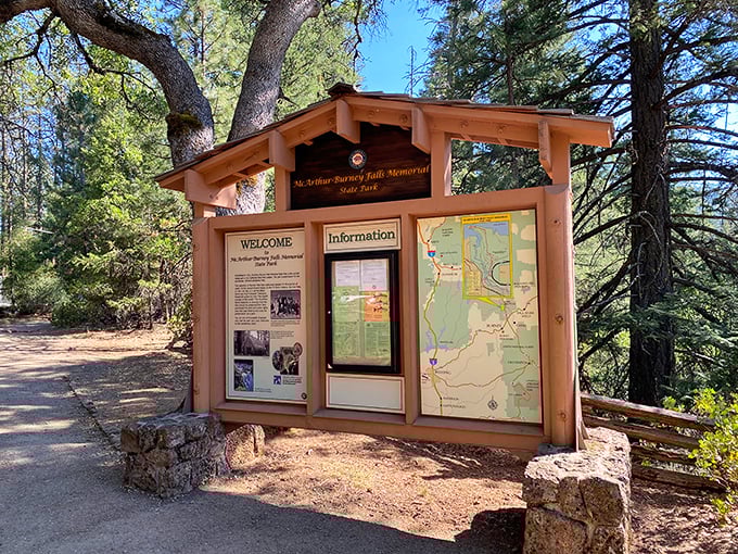 Even the most technologically challenged visitor can navigate this helpful guide to waterfall wonderland.