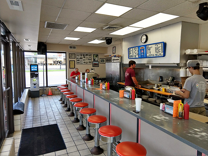 Classic Americana at its finest &ndash; those cherry-red counter stools have witnessed decades of local gossip, first dates, and countless "mmms" over legendary chili.