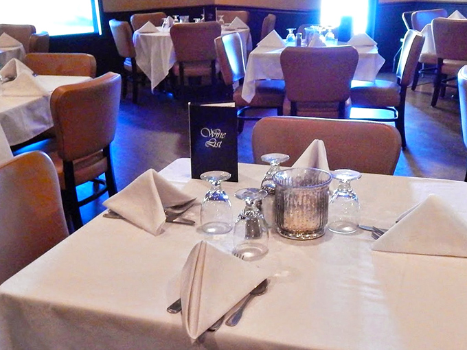 White tablecloths, proper place settings, and comfortable chairs &ndash; this isn't fast food, folks. It's an invitation to slow down and savor every bite.