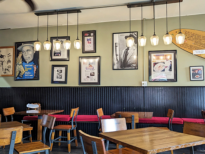 Inside, vintage photographs and pendant lighting create that perfect "somebody's cool Italian uncle decorated this place" vibe that makes you instantly hungry.