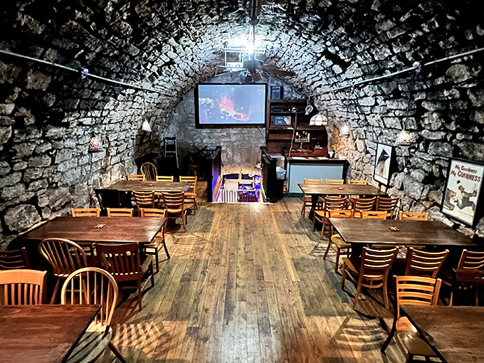 Step into another world where limestone walls tell stories of bygone eras. These cave cellars create natural acoustics that make every conversation feel intimate.