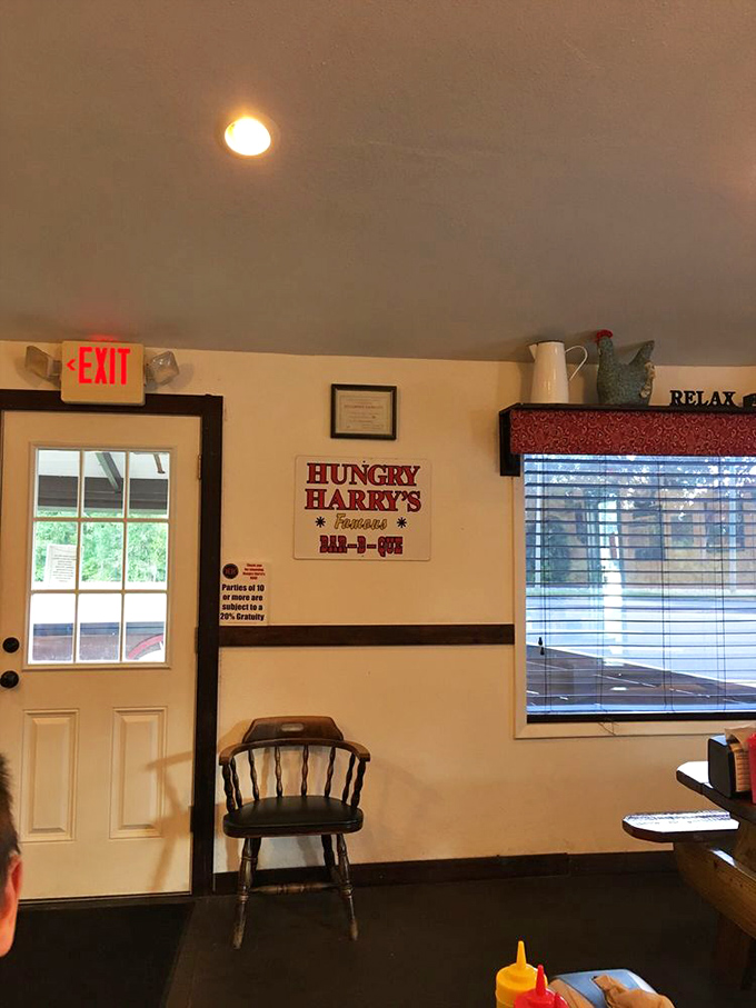 "RELAX" says the sign, as if you could do anything else after a plate of their legendary ribs. Simple surroundings let the food be the star.