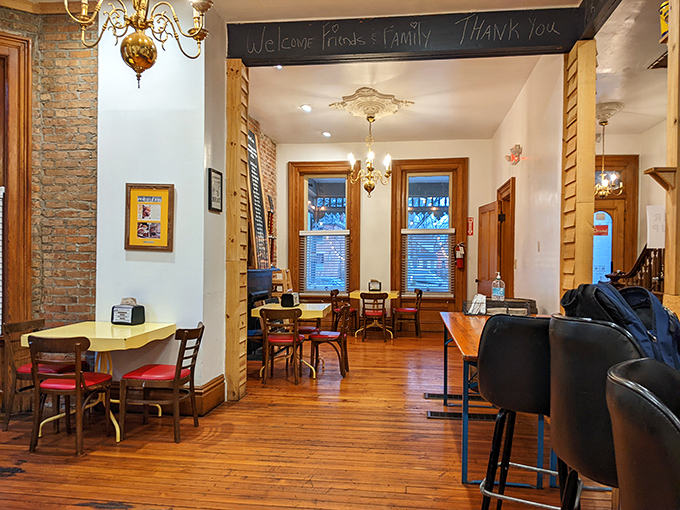 Step inside and the chalkboard welcomes you like an old friend. Those wooden floors have witnessed countless barbecue epiphanies.