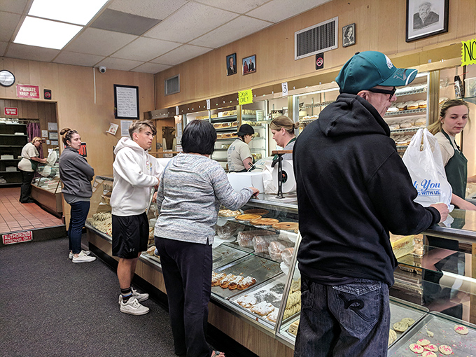 This is what organized chaos looks like when everyone knows exactly what they want.