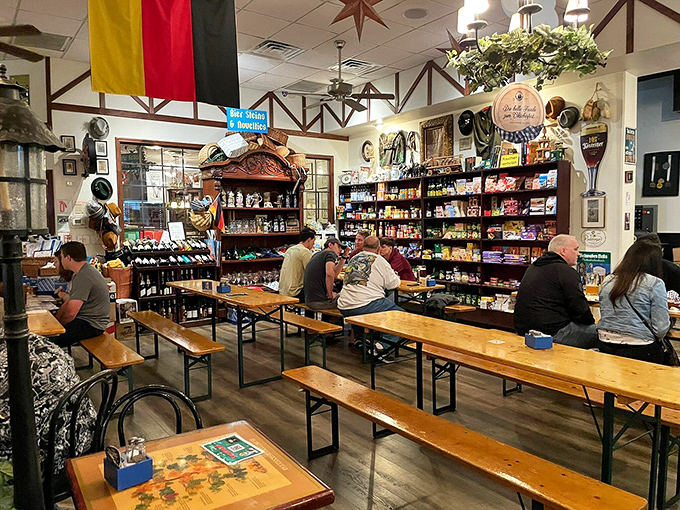 Where German flags wave and communal tables beckon. This isn't just dining&mdash;it's a passport to Munich without the jet lag.