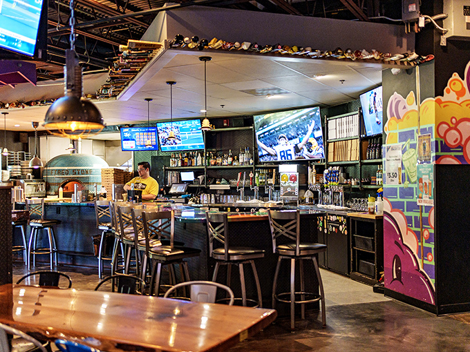Where sports fans and food lovers unite. The well-designed bar area strikes that perfect balance between "neighborhood hangout" and "serious about our food."