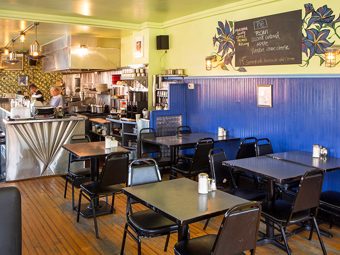 Step inside and feel instantly at home &ndash; yellow walls and blue accents create the perfect breakfast backdrop.