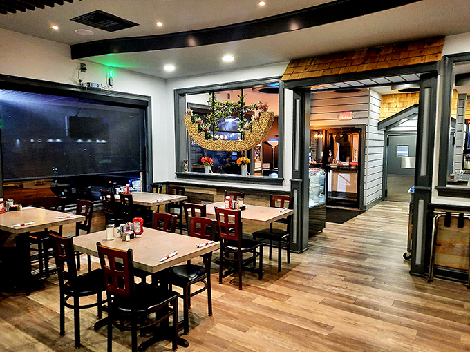 Modern comfort meets classic diner charm in this thoughtfully designed space where every table feels like the best seat in the house.