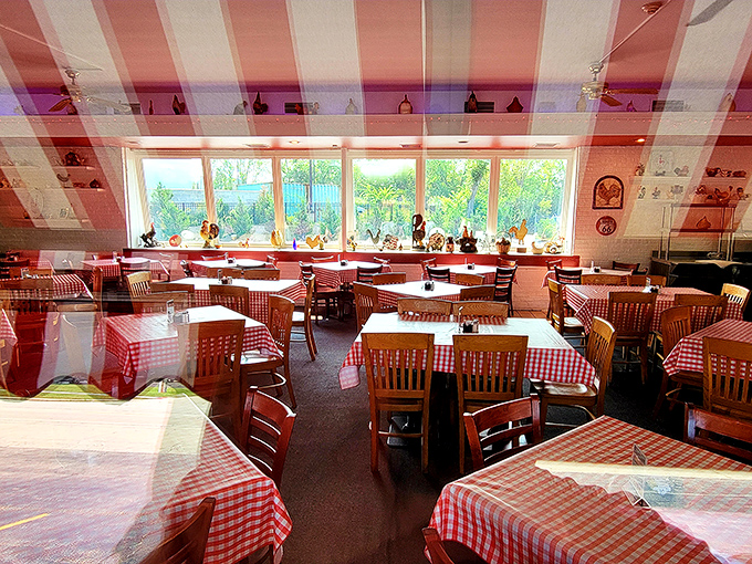 Red and white checkered tablecloths set the stage for culinary nostalgia &ndash; this isn't Instagram-bait d&eacute;cor, it's the real deal that's been charming diners for generations.