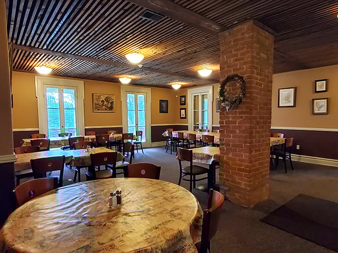 Inside, exposed brick and warm wood create that perfect "I've discovered something special" atmosphere where memories are made between bites of exceptional food.