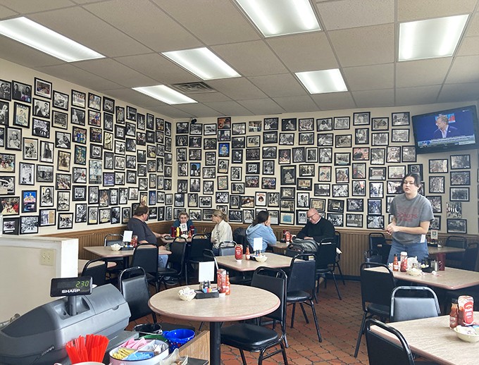 History lines the walls at HoneyDip, where every photo tells a story and every table holds the promise of comfort food nirvana.