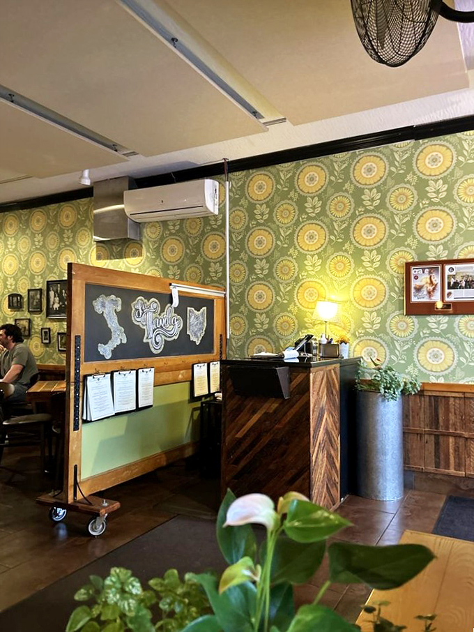 That vintage sunflower wallpaper isn't just decoration&mdash;it's a time machine to your Italian grandmother's kitchen, even if you never had one.