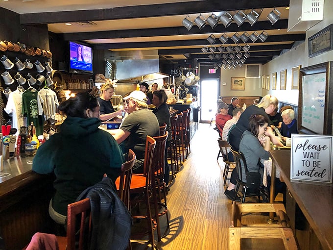 Where everybody knows your sandwich order. McNally's narrow, wood-beamed interior creates the perfect backdrop for serious eating and casual conversation.