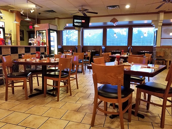 Wooden chairs, tiled floors, and that unmistakable diner buzz&mdash;a symphony of clinking plates and conversation that feels like America's dining room.