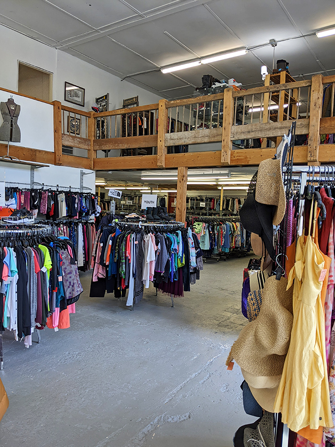 Those exposed beams aren't just structural &ndash; they're holding up decades of bargain-hunting dreams and vintage finds.