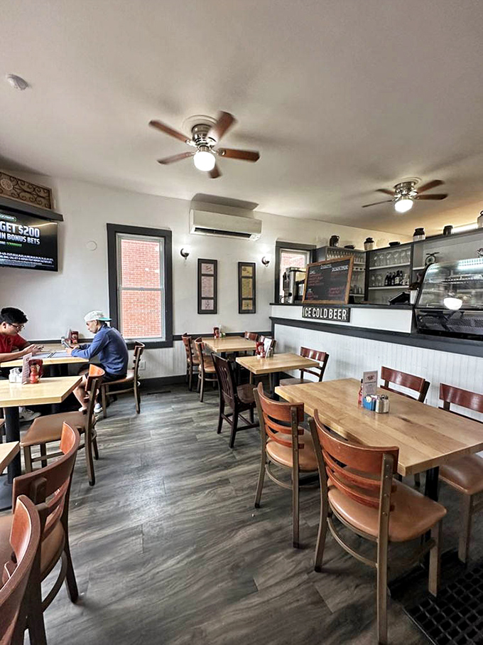 Step inside where ceiling fans spin lazily above tables that have witnessed countless perfect breakfast conversations.