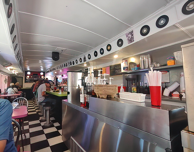 Step inside and time travel to an era when vinyl records lined the walls and counter seats were the hottest tickets in town.