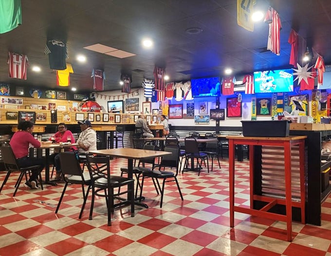 The warm, inviting interior strikes that perfect balance between spacious and cozy&mdash;like the dining room of a friend who actually knows how to cook.