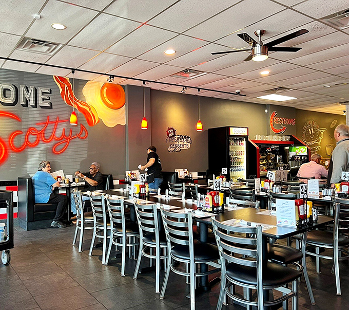 Inside, cheerful murals and comfortable seating create that perfect "everybody knows your name" vibe that's increasingly rare in our Instagram-obsessed dining world.