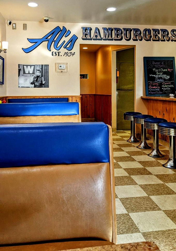 Step inside and time travel back to the golden age of diners. Those blue vinyl booths and checkerboard floors aren't retro by design&mdash;they're authentic survivors from an era when conversation trumped Wi-Fi.