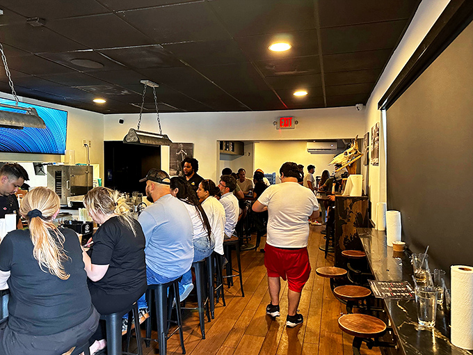 The bustling interior proves that exceptional barbecue creates its own atmosphere - no fancy decor required.