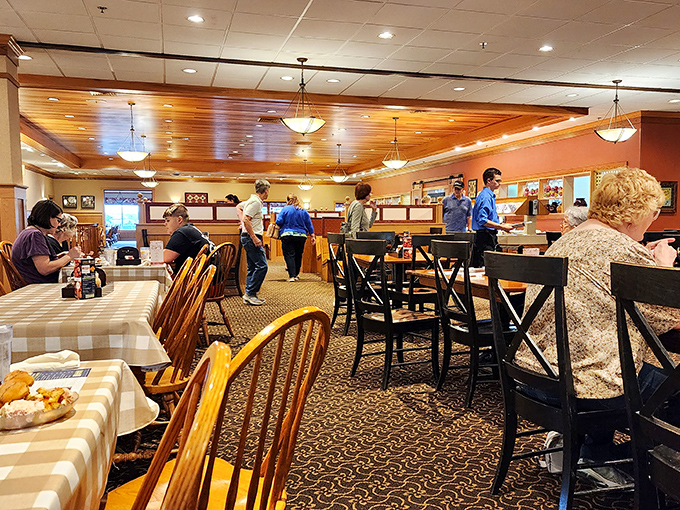 Where comfort meets class in a dining room that feels like Sunday dinner at grandma's.