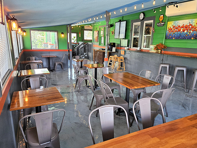 Industrial chic meets Mediterranean warmth in this perfectly imperfect neighborhood dining room that feels like home.