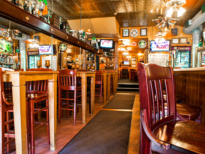 Step inside and time slows down &ndash; rich wood, pressed tin ceilings, and that unmistakable pub glow create the perfect backdrop for stories and pints.