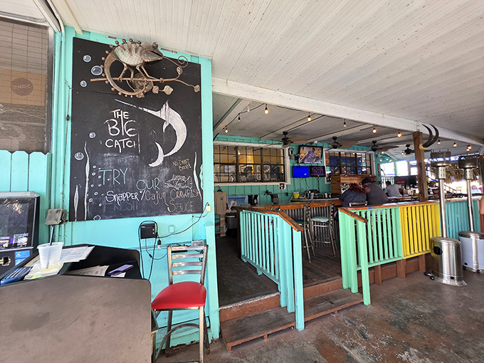 Step inside and the chalkboard menu beckons with three perfect words: "Try Our Grouper." In Florida, that's all the persuasion you need.