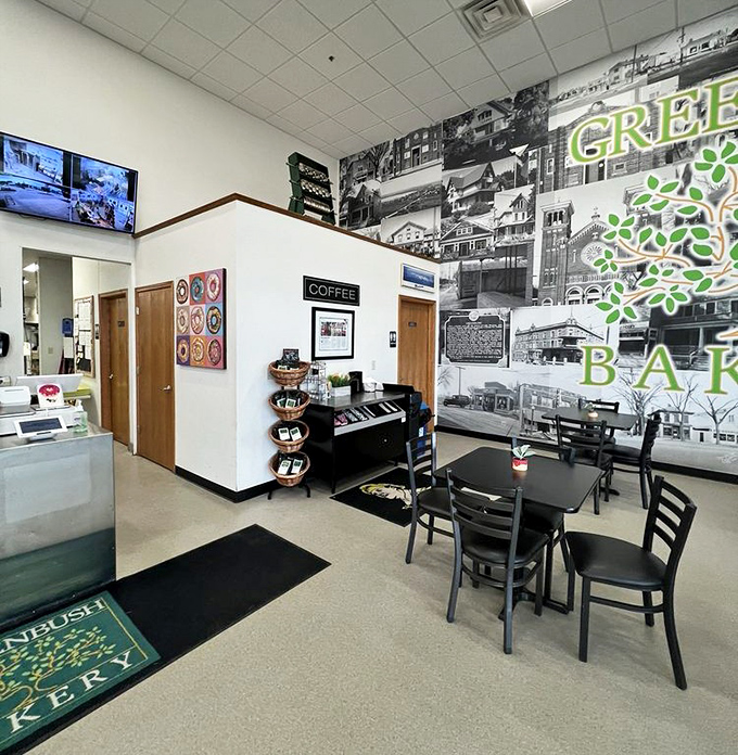 Clean, bright, and welcoming – like your favorite diner decided to pursue a degree in pastry arts.