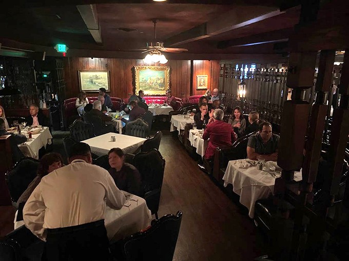 Step inside and time stands still &ndash; dark wood paneling, white tablecloths, and conversations that don't involve asking for the Wi-Fi password.